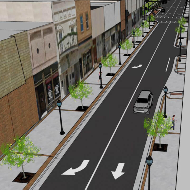 Gainesville Downtown Streetscape - Keck & Wood Civil Engineers, Duluth ...